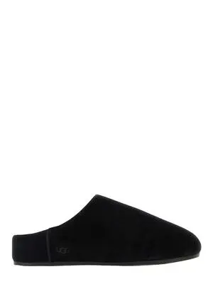 UGG UGG Plush Shearling Lined Suede Slippers Black