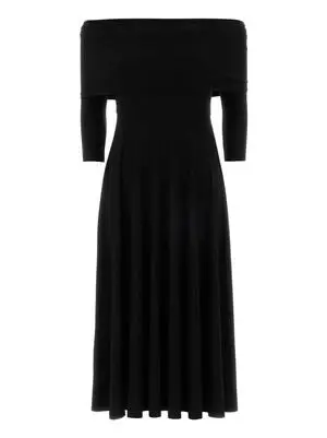 NORMA KAMALI NORMA KAMALI Stretch Jersey Off-the-Shoulder T-Shirt Dress