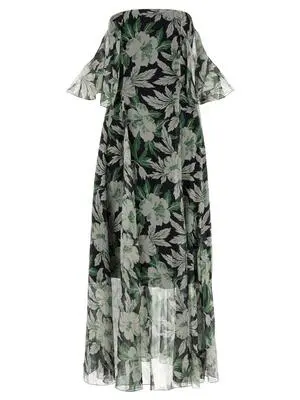Loewe Silk Floral Print Maxi Dress - Printed