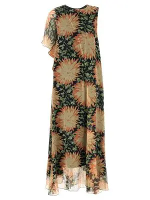 Loewe Printed Silk Maxi Dress - Floral