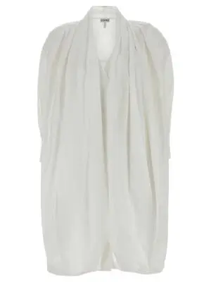 Loewe Cotton Poplin Dress - White
