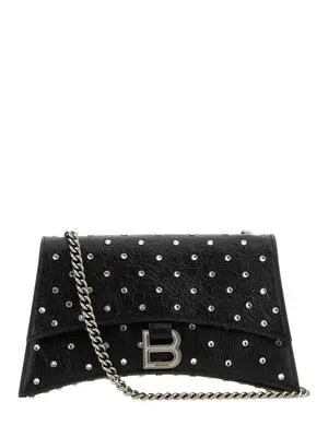 Balenciaga Crush Xs Mini Shoulder Bag With Studs - Black