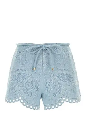 ZIMMERMANN ZIMMERMANN Embroidered Denim Shorts