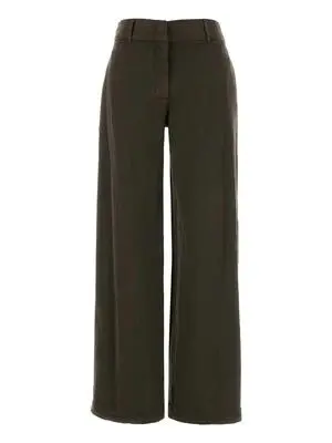 PT TORINO Nicole Lyocell-blend Palazzo Pants - Brown