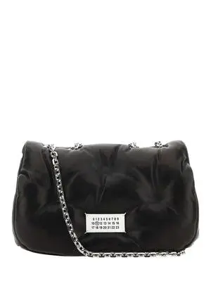 MAISON MARGIELA Medium Glam Slam Nappa Leather Shoulder Handbag - Black
