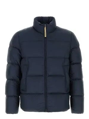 Woolrich Puffer Down Jacket With Stand Collar - Blue