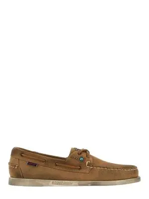 SEBAGO SEBAGO Portland Suede Loafers With Turquoise Embellishment Camel