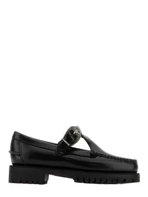 SEBAGO SEBAGO Aurora Buckled Leather Loafers