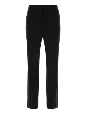 Saint Laurent Wool Tailored Trousers - Black