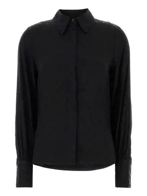 Isabel Marant Étoile Teysa Stretch Silk Shirt - Black