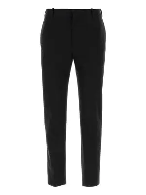 Alexander McQueen Tailored Cotton Trousers - Black