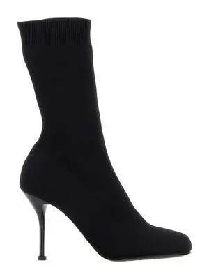 ALEXANDER MCQUEEN Alexander McQueen Nylon Stretch Ankle Boots With 9 Cm Heel