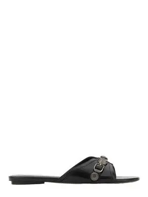 Balenciaga Balenciaga Women's Leather Slippers Black
