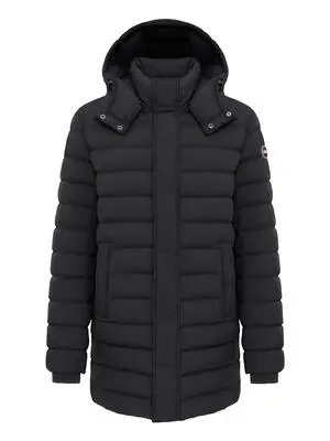 COLMAR Long Quilted Hooded Parka - Black-vulcan