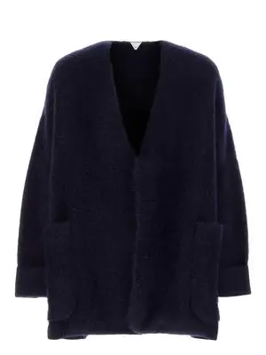 Bottega Veneta Stretch Wool-mohair Blend Cardigan - Blue