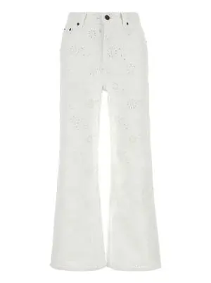 Chloé Cotton Denim Jeans - White