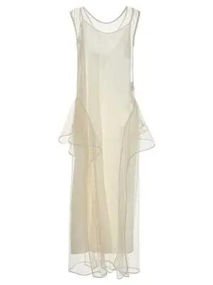 Loewe Silk Mesh Dress - White