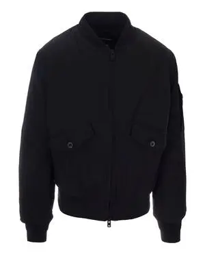 Y3 Y-3 Zip-Front Bomber Jacket With Flap Pockets