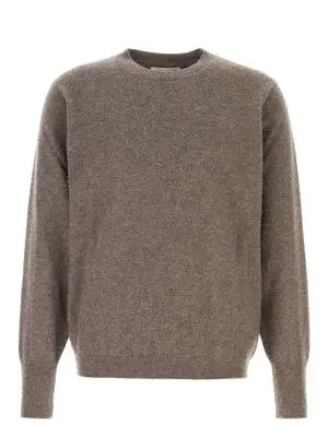 MAISON MARGIELA Cashmere Blend Crew Neck Sweater - Brown