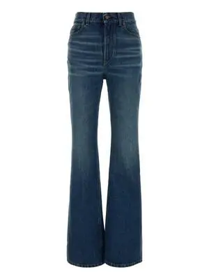 Chloé High Rise Flare Jeans - Blue