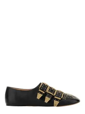 Chloé Susan Leather Ballerinas Black