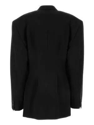 BALENCIAGA BALENCIAGA Oversize Cinched Barathea Blazer