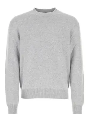Bottega Veneta Melange Stretch Cashmere Blend Sweater - Grey