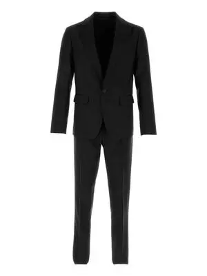 Dsquared2 Virgin Wool & Silk-lined London Suit - Black