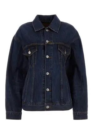 Balenciaga Denim Hourglass Jacket - Blue