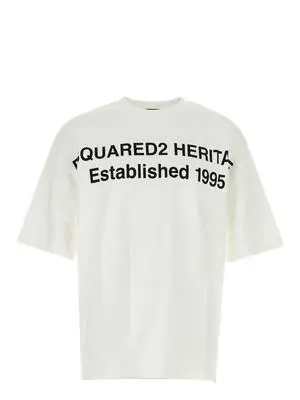 Dsquared2 Oversize Cotton T-shirt For - White
