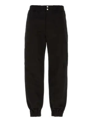Alexander McQueen Cotton Jogger Pants - Black
