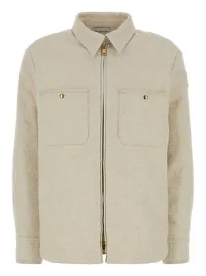 Moncler Textured Bouclé Down Jacket - White
