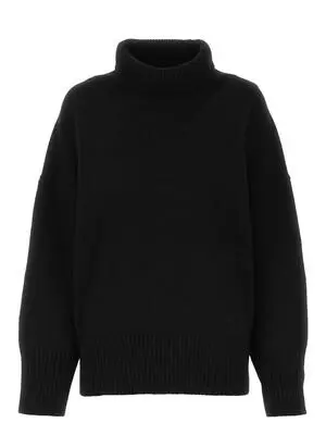 Chloé Cashmere Oversized Turtleneck Sweater - Black