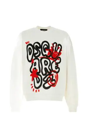 Dsquared2 Cotton Sweatshirt - White