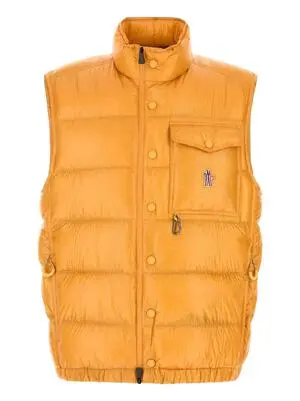 Moncler Sleeveless Nylon Down Vest - Yellow