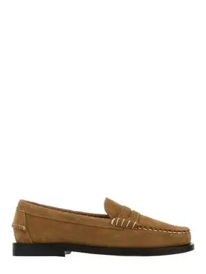 SEBAGO Dan Suede Leather Loafers - Camel