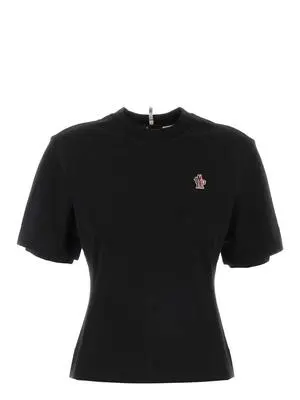 Moncler Stretch Cotton T-shirt - Black