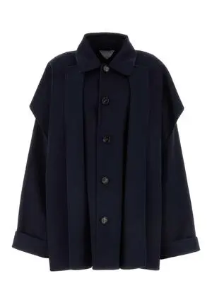 Bottega Veneta Wool-cashmere Blend Tailored Jacket - Blue
