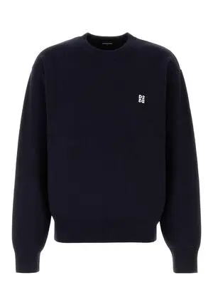 Dsquared2 Viscose Blend Knit Sweater - Blue