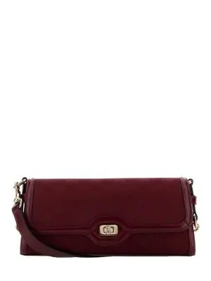 Gucci GUCCI Small GG Fabric Shoulder Handbag Red
