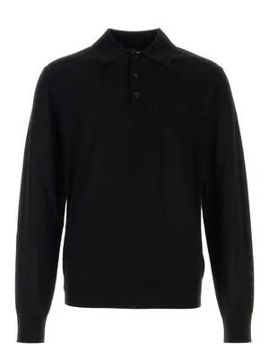 Dsquared2 Wool Polo Shirt - Black