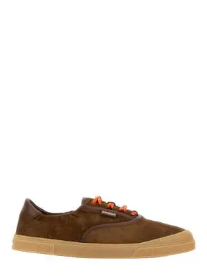 Moncler Vera Leisure Suede Sneakers - Brown