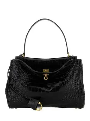 Balenciaga Leather Rodeo Handbag - Black