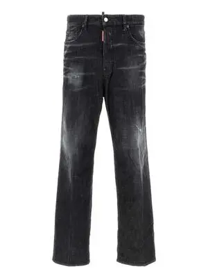 Dsquared2 Stretch Denim Loose Jeans - Black