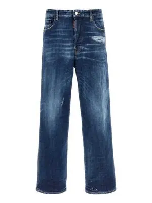 Dsquared2 Stretch Denim Loose Jeans - Blue