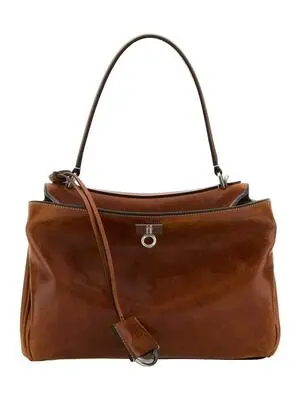 Balenciaga BALENCIAGA Mini Leather Small Rodeo Handbag Brown