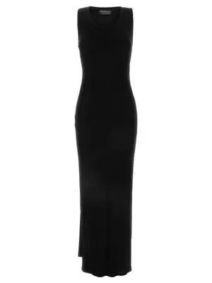 Balenciaga Stretch Viscose Midi Dress - Black