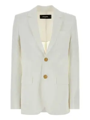 Dsquared2 Cotton Blazer - White