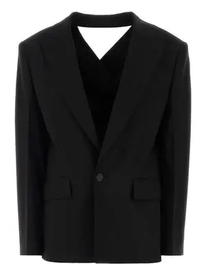 DSQUARED2 DSQUARED Peek-a-boo Stretch Wool Blend Blazer