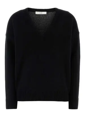 CO CO 100% Cashmere V-Neck Sweater